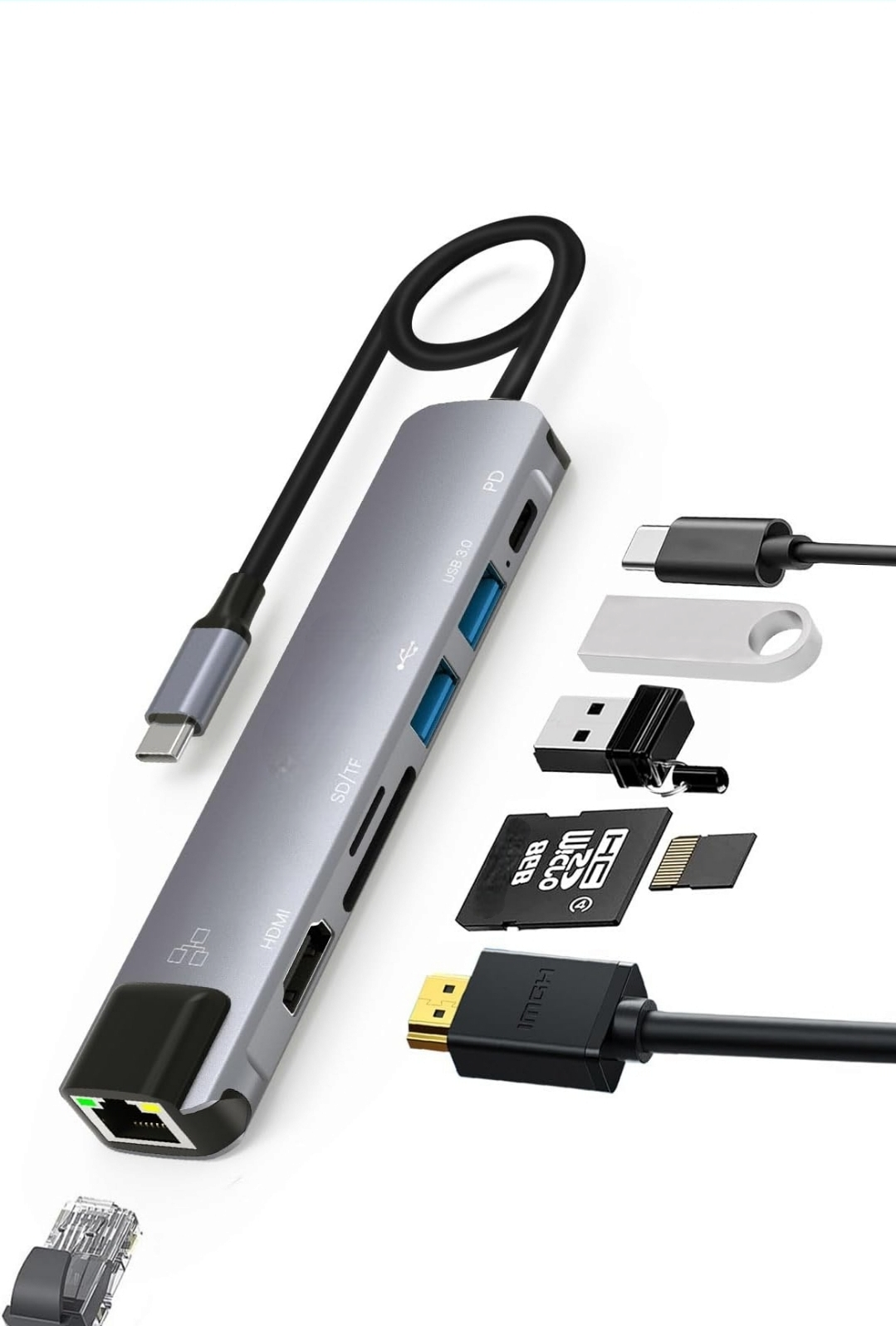 8 in 1 USB Hub – Tech Trip